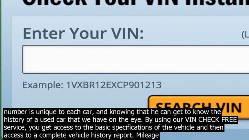 How to get a Free VIN Number Lookup Before Buying a Used Car - carsoid.net
